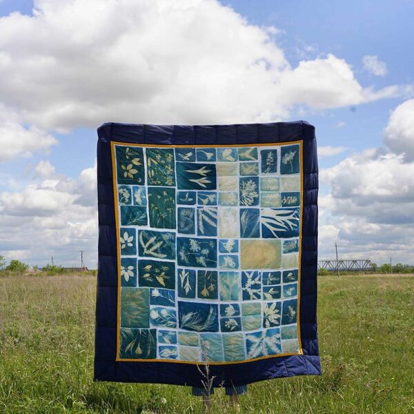 'Cyanotype' Quilt - Masha Lamzina